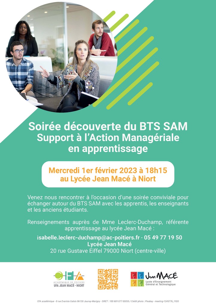 BTS SAM en apprentissage -Lycée Jean Macé